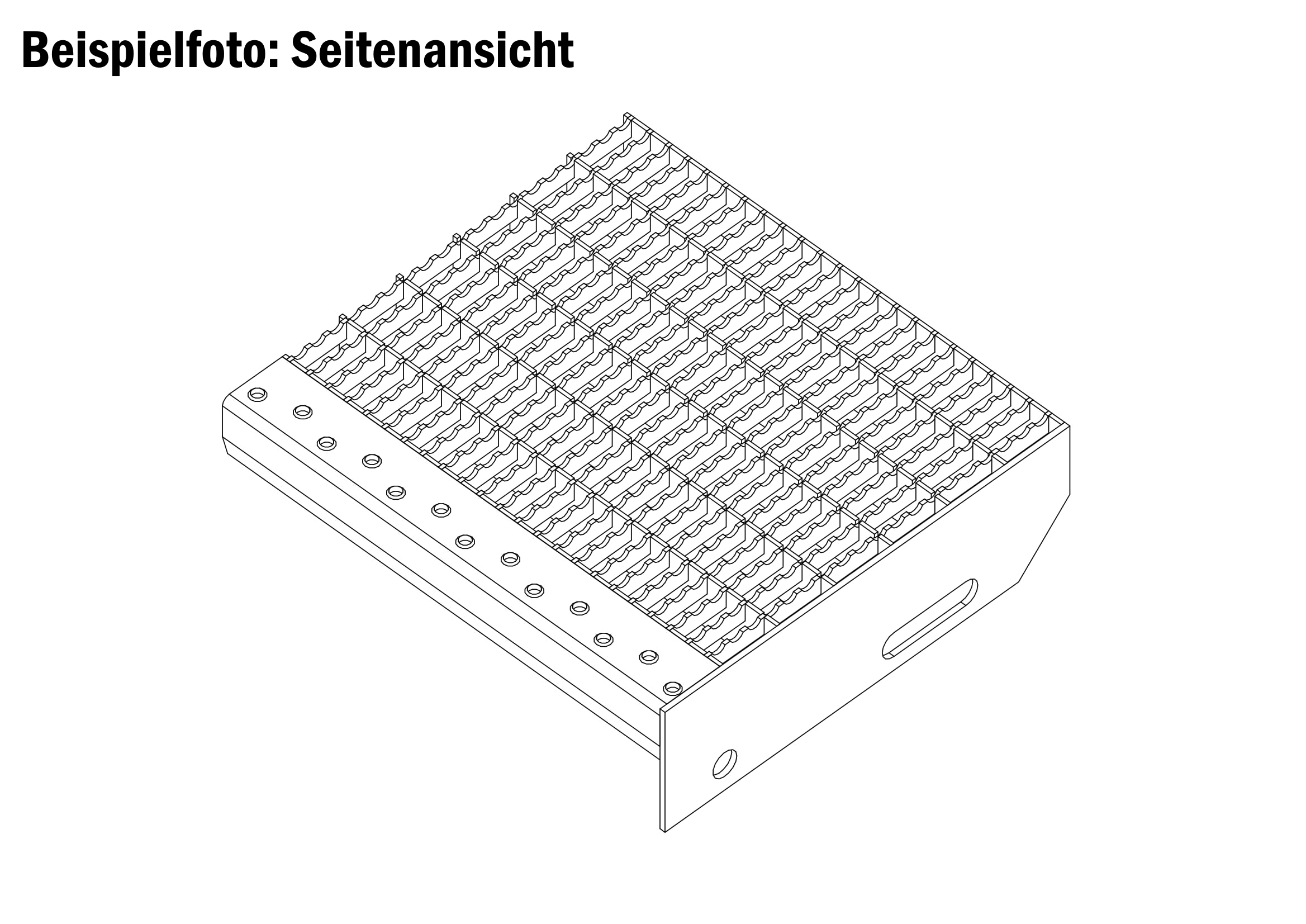 shop.stahlprodukte.com - Galvanized grating step 800x240mm mesh size ...