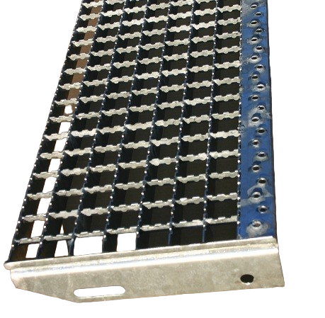 stahlprodukte.com - Grating step galvanized 600x240mm mesh size 30x30mm ...